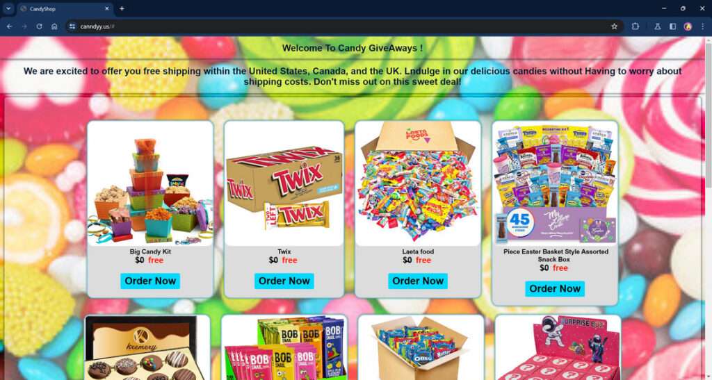 The Truth Behind The Canndyy.us "Candy Giveaway" Scam
