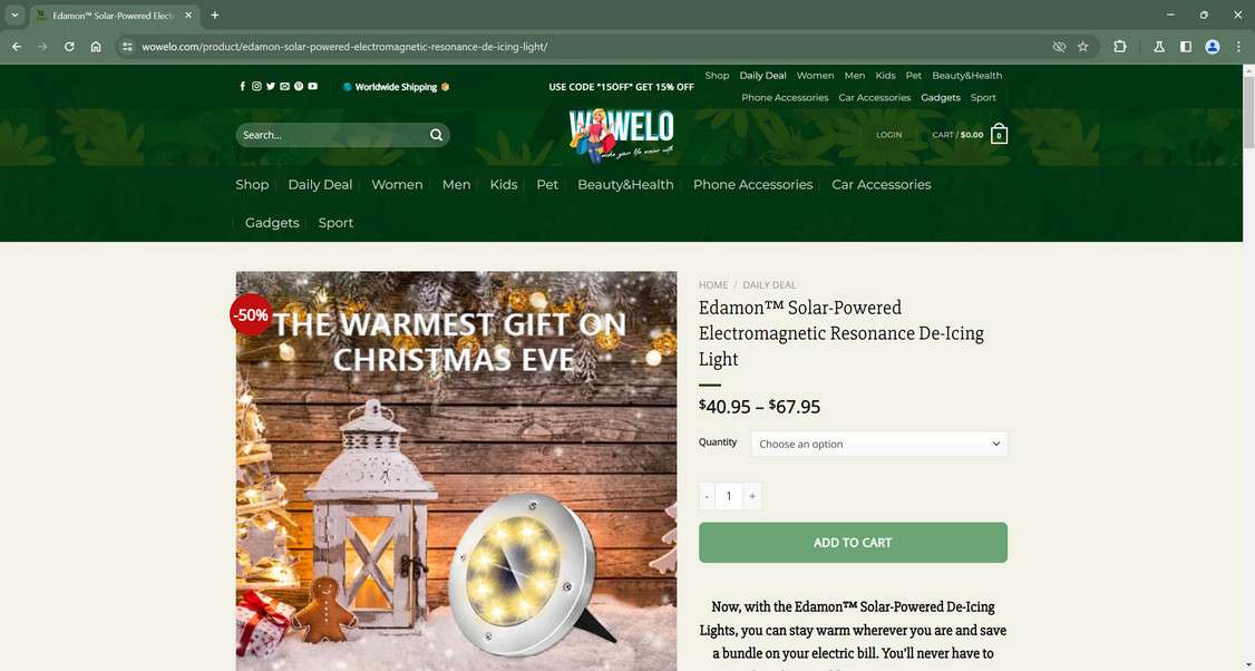 Why Unbelievable Edamon Solar Snow Melting Light Claims Are Fake