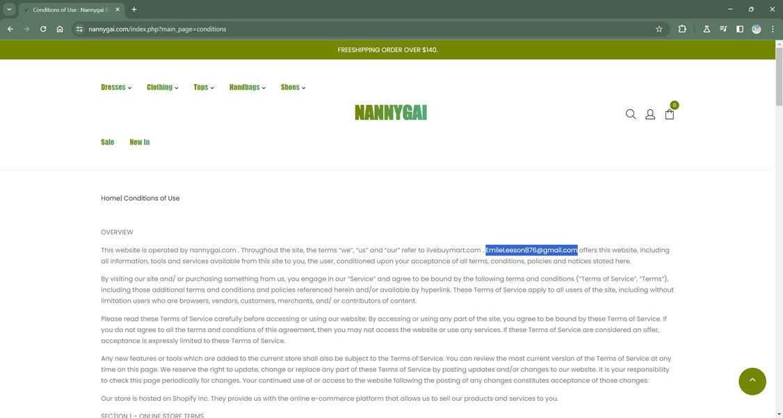 Nannygai.com Store Is A Scam - Steer Clear Now