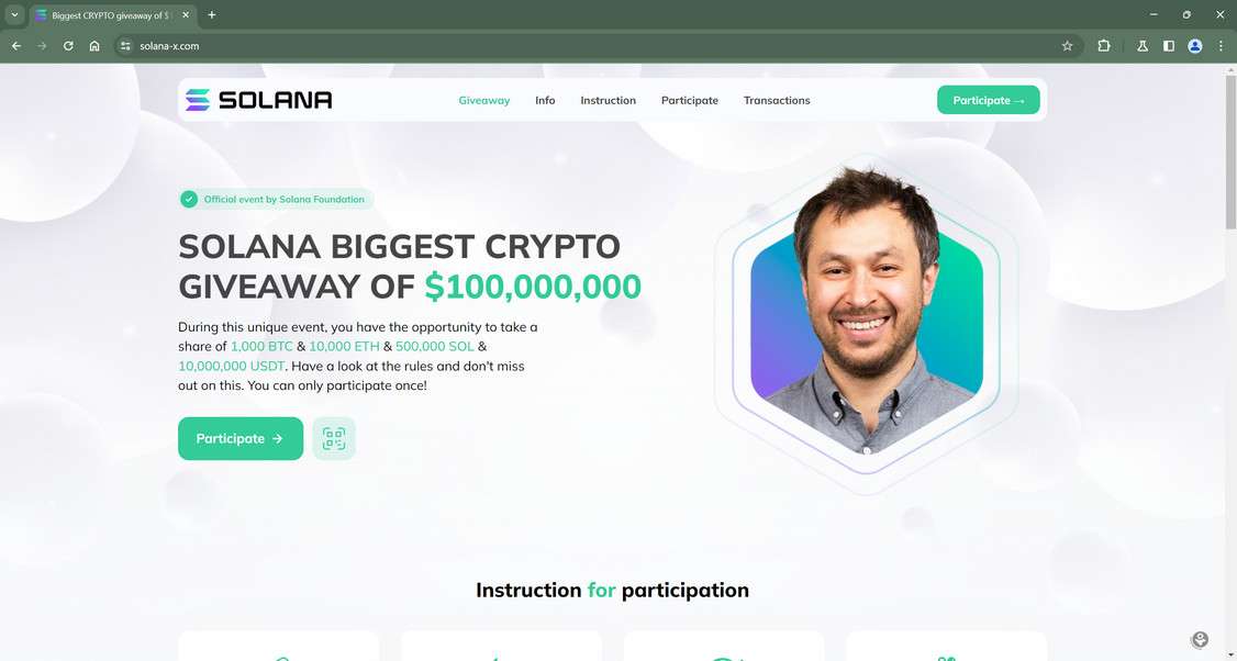 Beware! How Scammers Use Fake Solana Giveaways To Steal Crypto