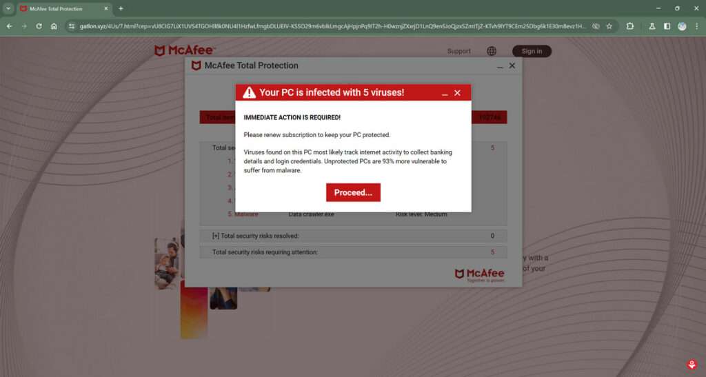Don't Fall For The McAfee "Your PC Is Infected" Pop-up Scam