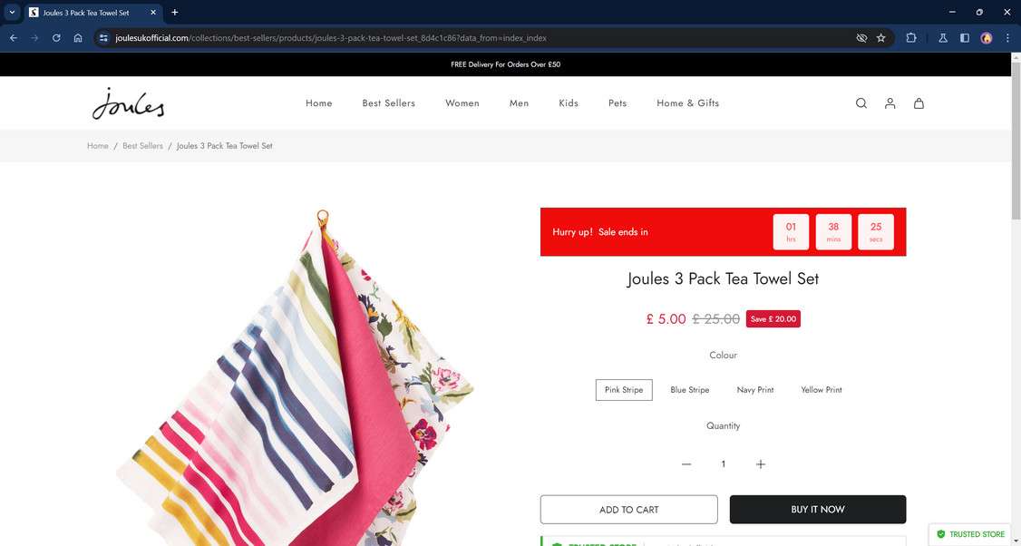 JoulesUKOfficial.com Scam Store: A Fake Joules Website