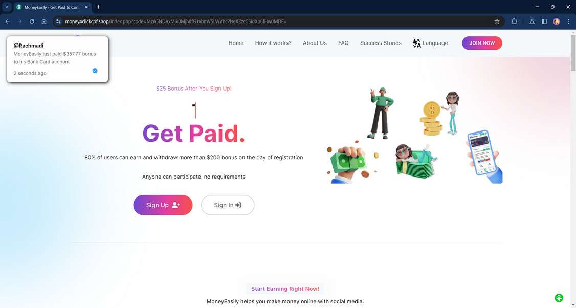 Don't Fall For The Money4clickcpf.shop Scam - Read Our Report