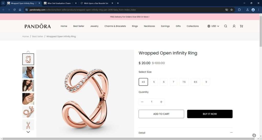 Don't Be Scammed By Fake 90% Off Pandora Clearance Sales