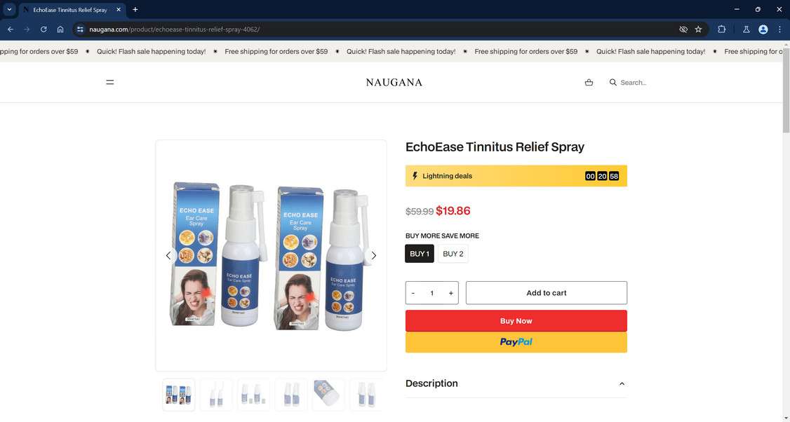 Don't Fall For Echo Ease Tinnitus Spray's Deceptive Marketing