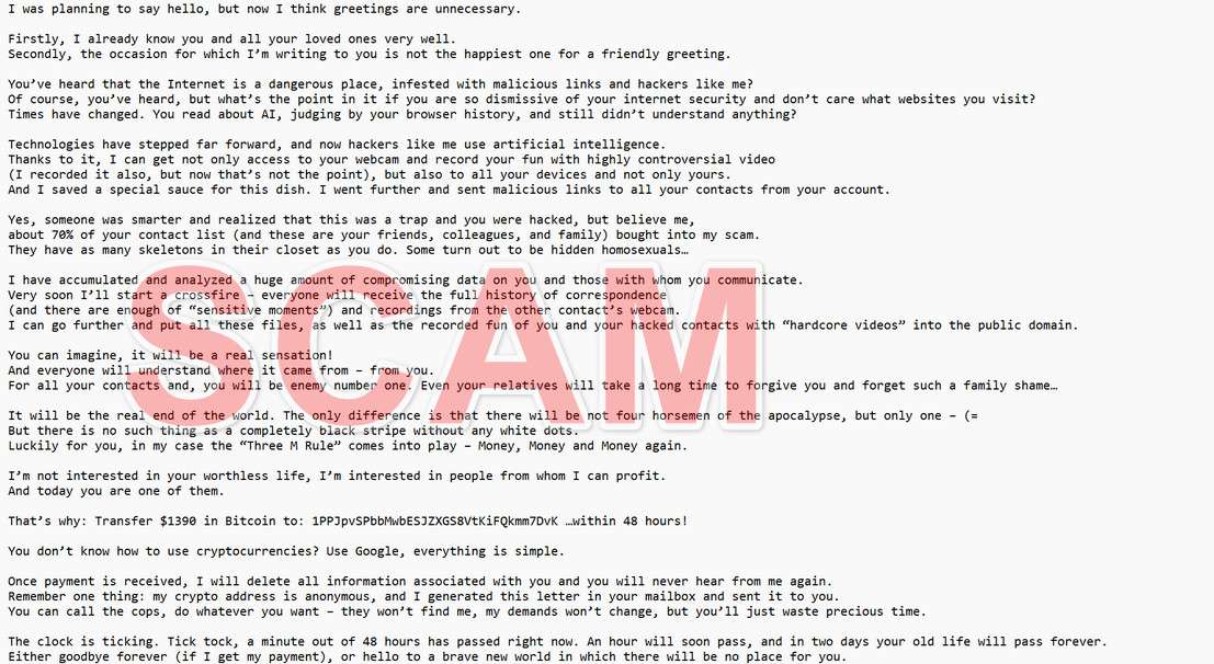 Don't Fall For The Fake “I Was Planning To Say Hello” Email Scam