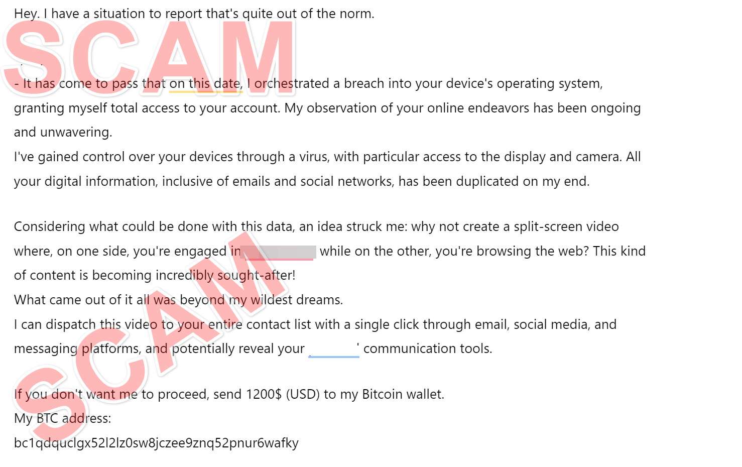 "I Have A Situation To Report That's Quite Out Of The Norm" Email Scam ...