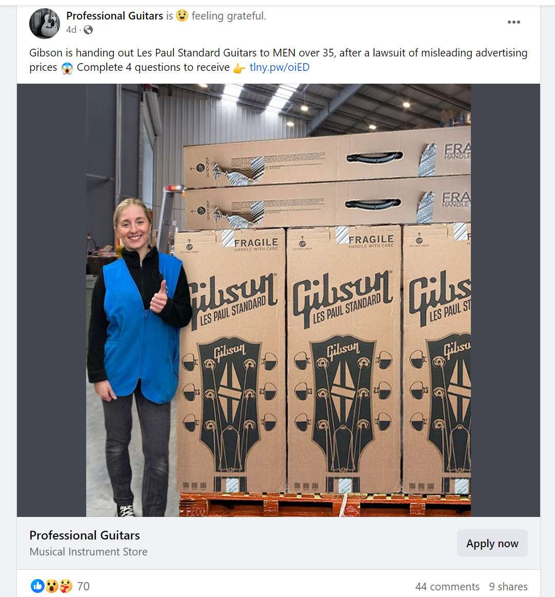 Don't Get Played: Uncovering The Fake Gibson Guitar Giveaways