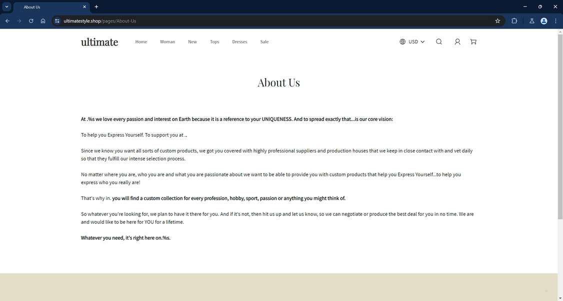 Ultimatestyle.shop: A Fraudulent Store You Shouldn't Trust