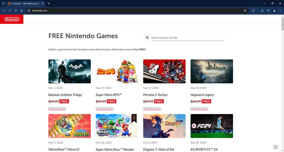 Don't Fall For The Freetendo.com "Free Nintendo Games" Scam