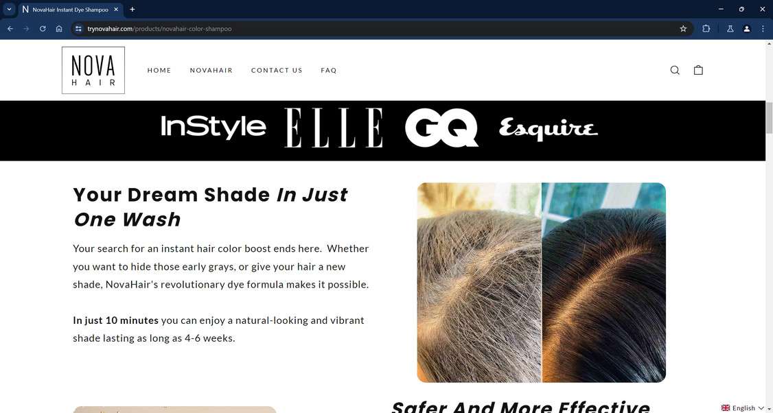 Nova Hair Instant Dye Shampoo: Scam Or Legit? Our Findings