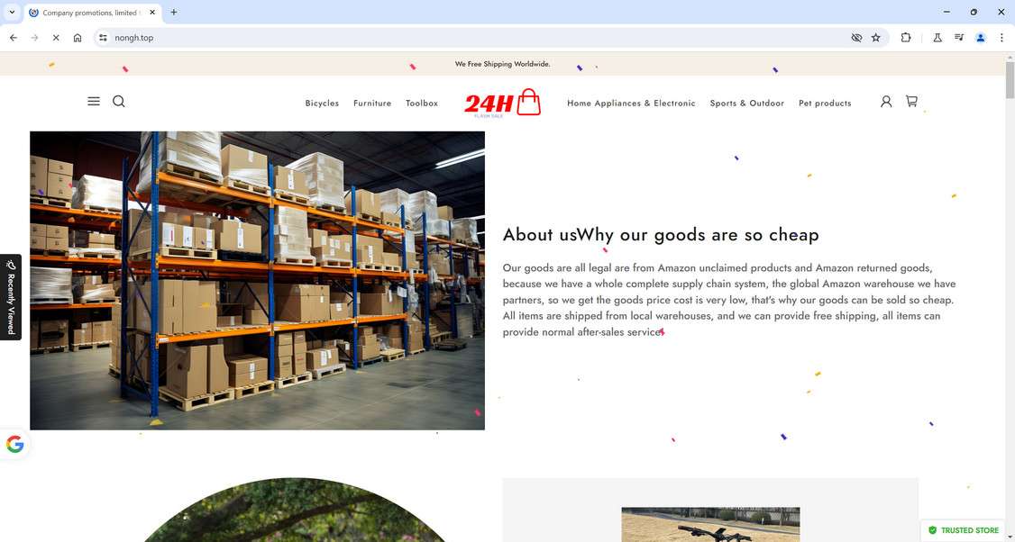 Nongh.top Shop Is A Scam - Don't Buy Anything