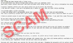 "Your System Has Been Hacked With A Trojan Virus" Email Scam Explained