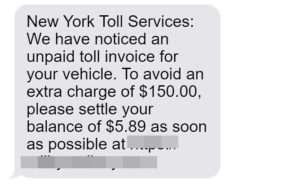 The New York Toll Services Unpaid Toll Text Scam Explained