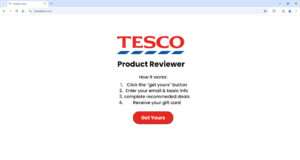 Don't Get Scammed By Fake Tesco Product Reviewer Offers
