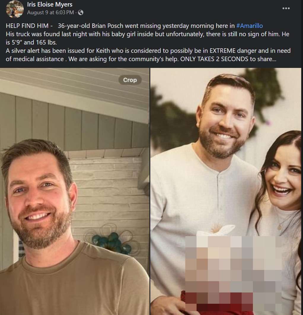 The Viral Brian Posch Missing Man Facebook Scam - Don't Be Fooled