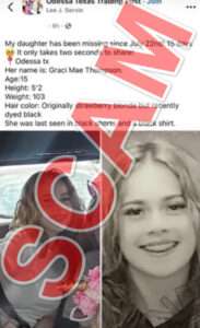 The Gracie Mae Thompson Missing Girl Facebook Scam Explained