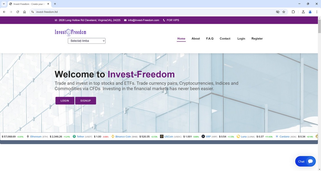 Invest-freedom.ltd Crypto Scam - Read Our Findings Here