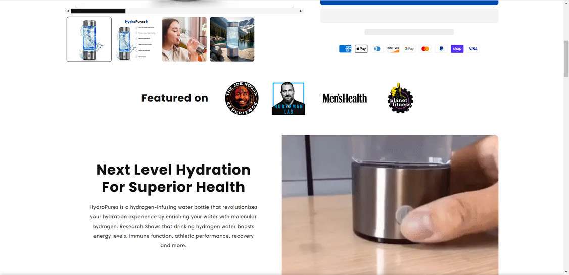 HydroPures Hydrogen Water Bottle - Scam Or Legit? Read This