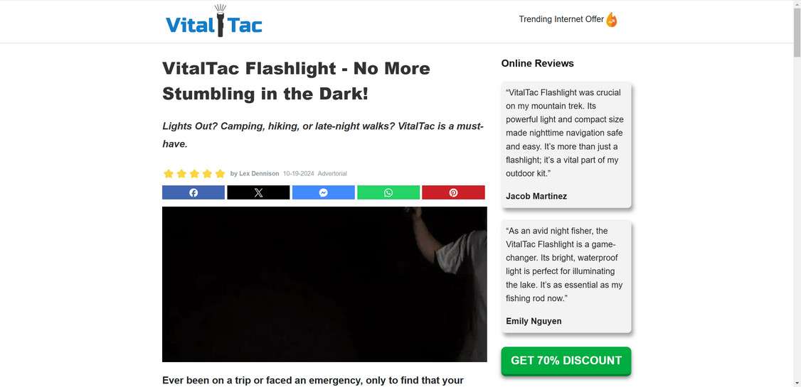 Don't Buy The VitalTac Military Tactical Flashlight Before Reading This