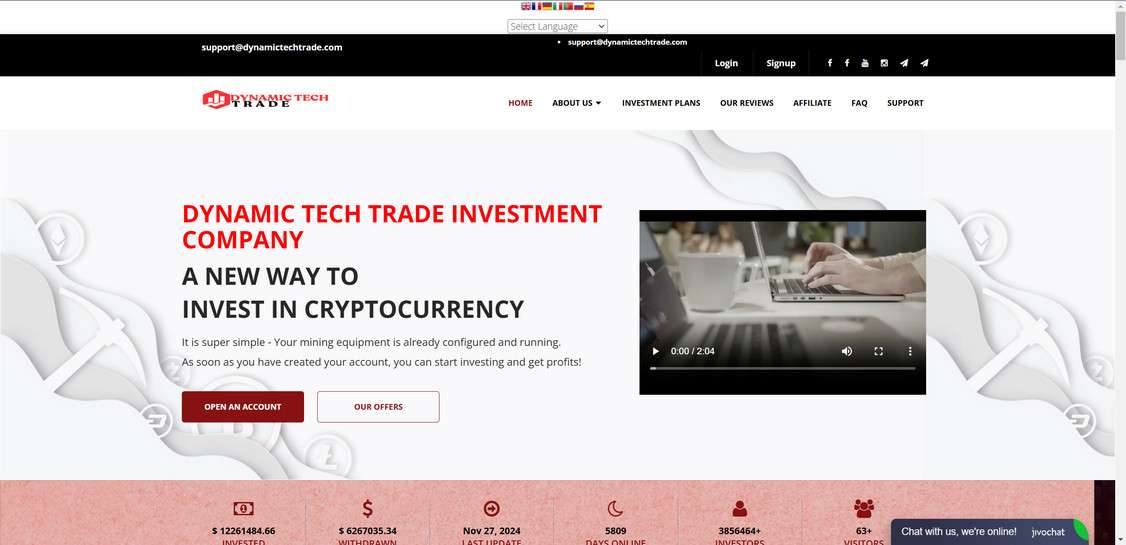 Dynamic Tech Trade Crypto Scam - Read Our Findings Here