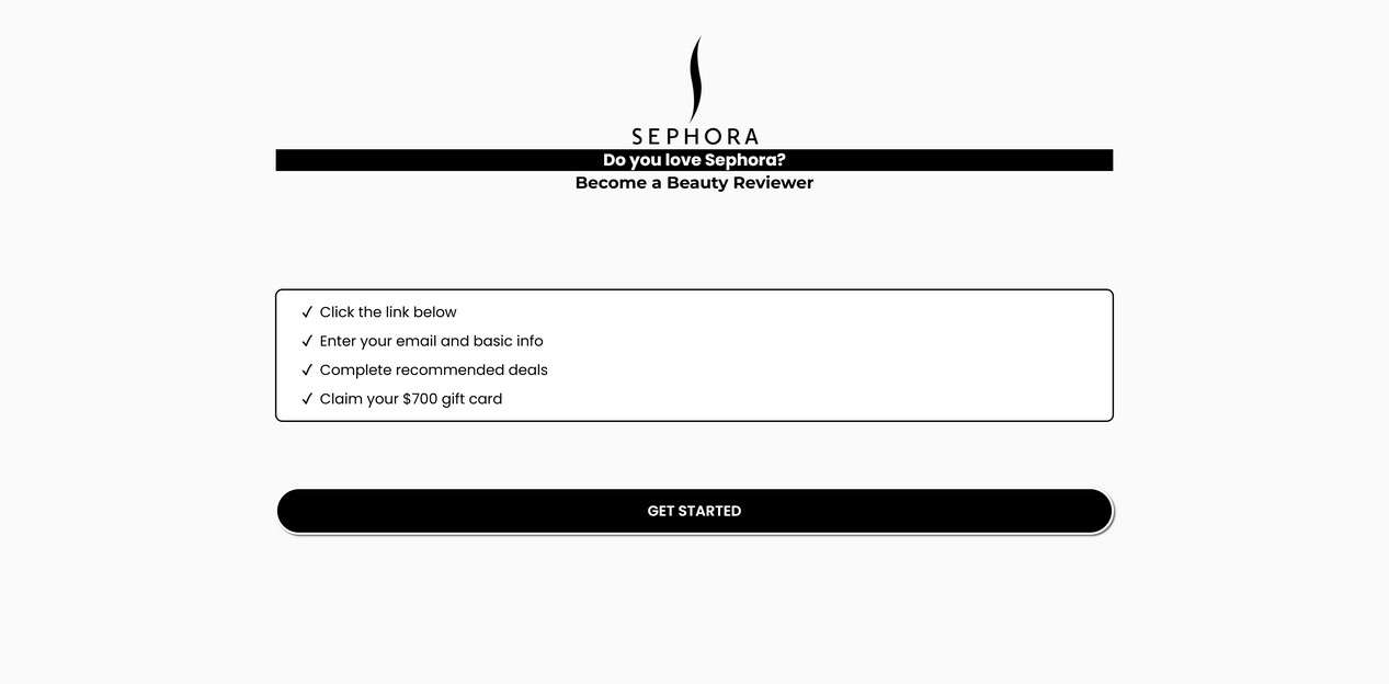 Sephora "Beauty Reviewer" $700 Gift Card Scam Explained