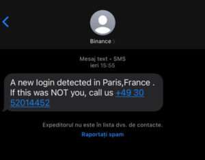 The FAKE Binance "New Login Detected" Text Scam Explained