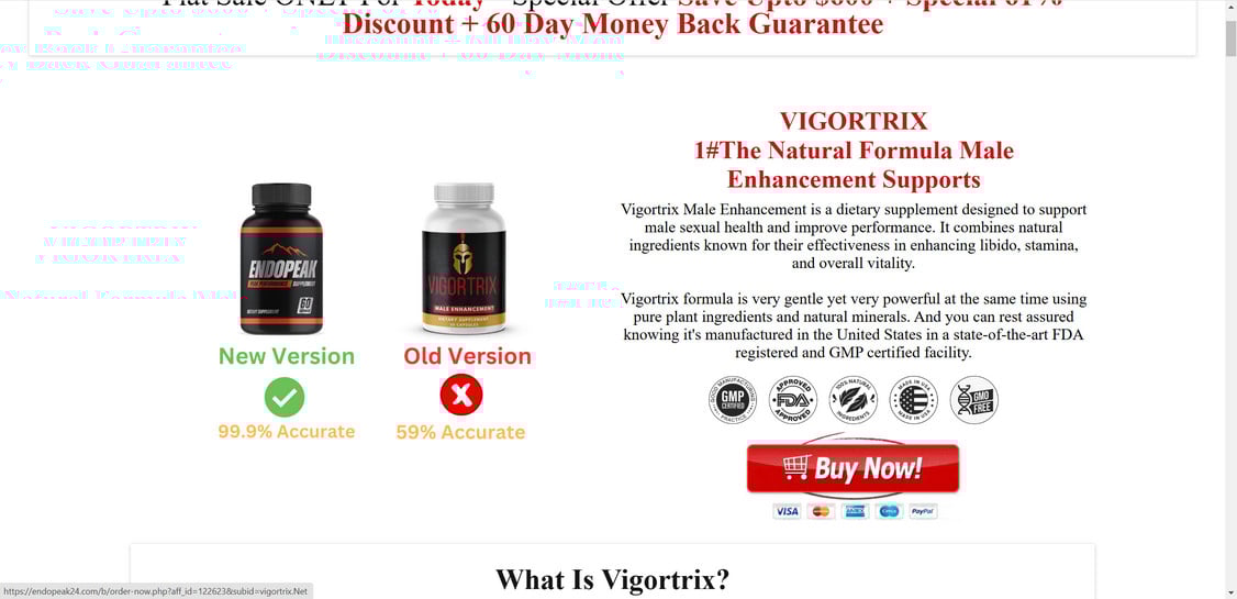 Vigortrix Male Enhancement - Scam Or Legit? Read This Before Buying