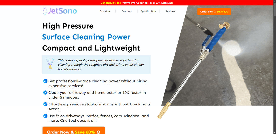 JetSono Pressure Washer - Scam Or Legit? Read This Before Buying ...