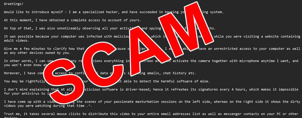 The "I Am A Specialized Hacker" Email Scam: What You Need To Know