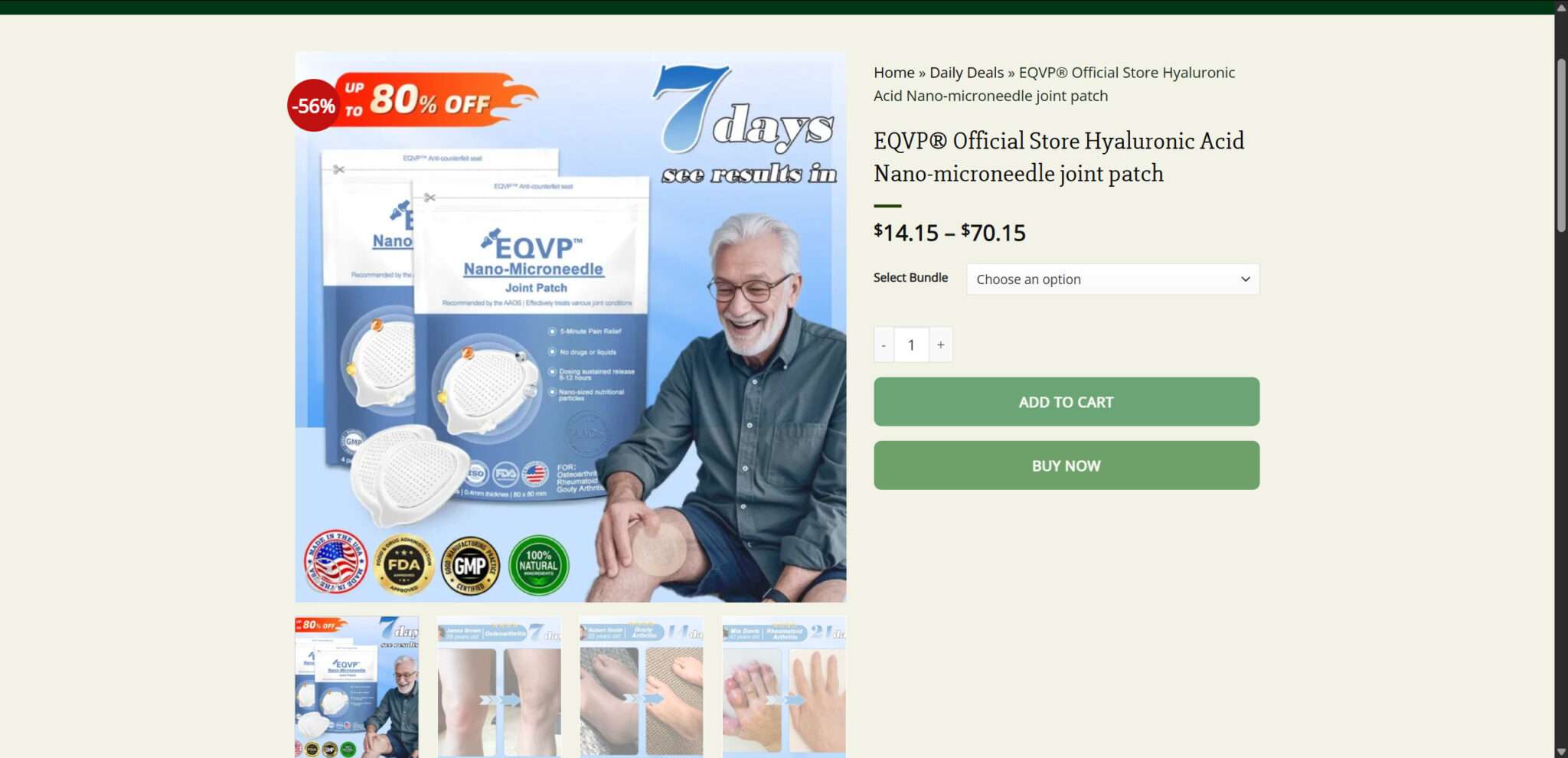 EQVP Hyaluronic Acid Nano-Microneedle Joint Patch Scam Exposed