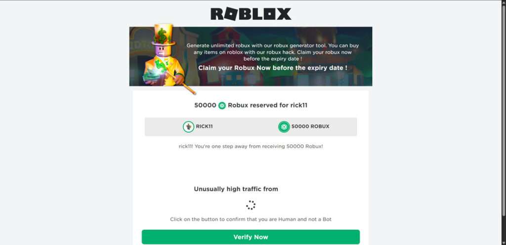 Free Robux Generator Scam Exposed: Why These Sites Are Dangerous