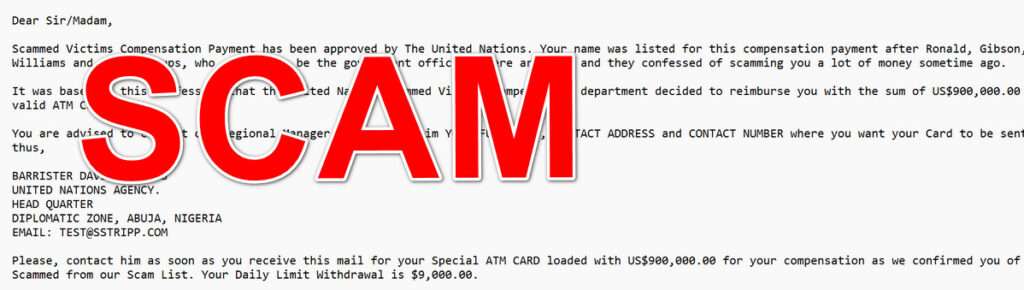 United Nations Scam Victim Compensation Email: Full Breakdown & How To ...