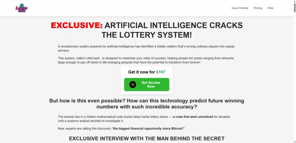 Lotto Cash AI Is A Scam – Here’s The Truth Behind The Fake Lottery System