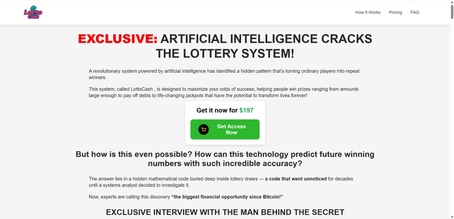 Lotto Cash AI Is A Scam – Here’s The Truth Behind The Fake Lottery System