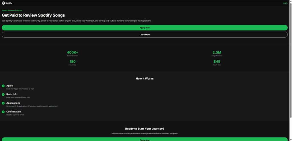 SpotifyReview.com Scam Exposed: The Fake $45/Hour Spotify Job