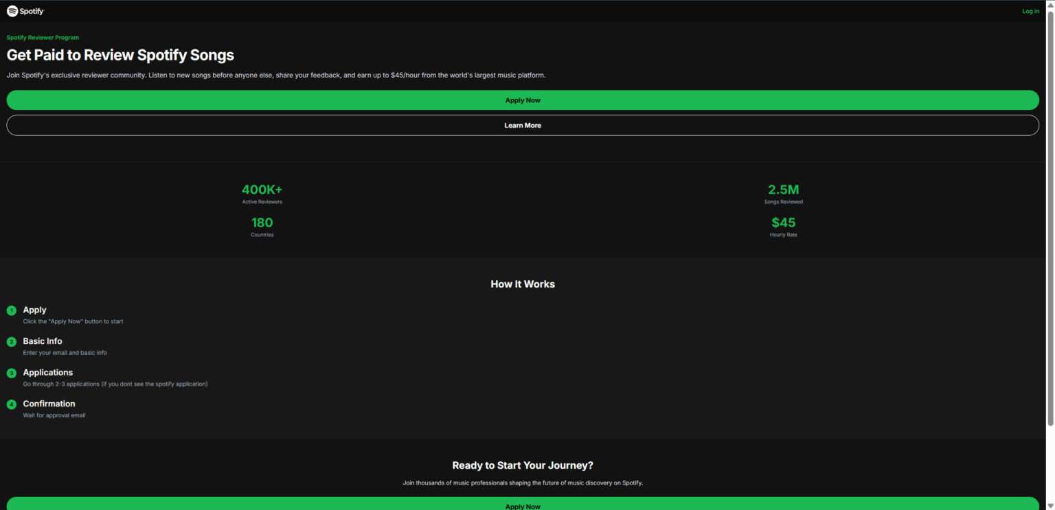 SpotifyReview.com Scam Exposed: The Fake $45/Hour Spotify Job