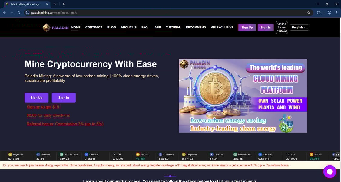 Paladinmining.com Crypto Scam - Read Our Findings Here