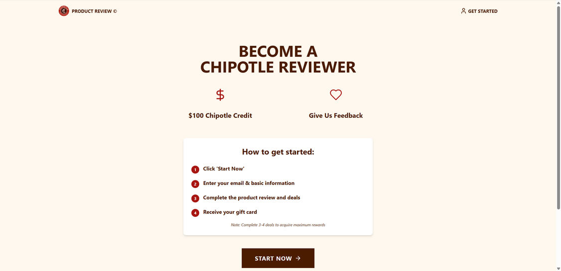 ReviewBurrito.com Scam: The Truth Behind The $100 Chipotle Gift Card Offer