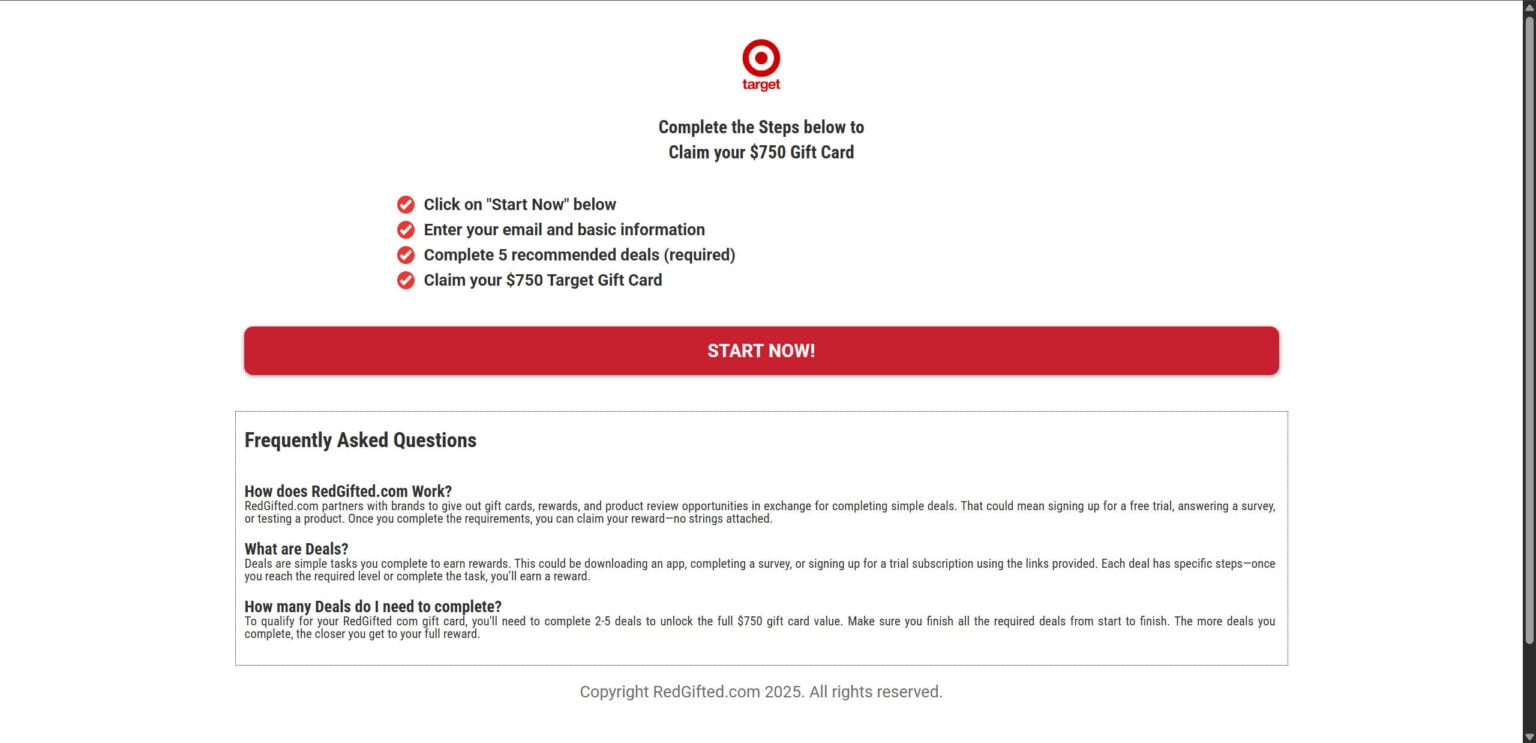 ShopperClaims.com $750 Target Gift Card Scam Exposed: What You Need To Know