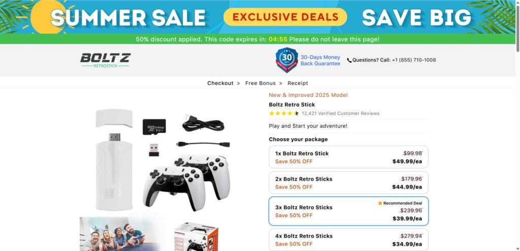 Boltz Retro Stick Review: Scam Or Legit Retro Gaming Console?