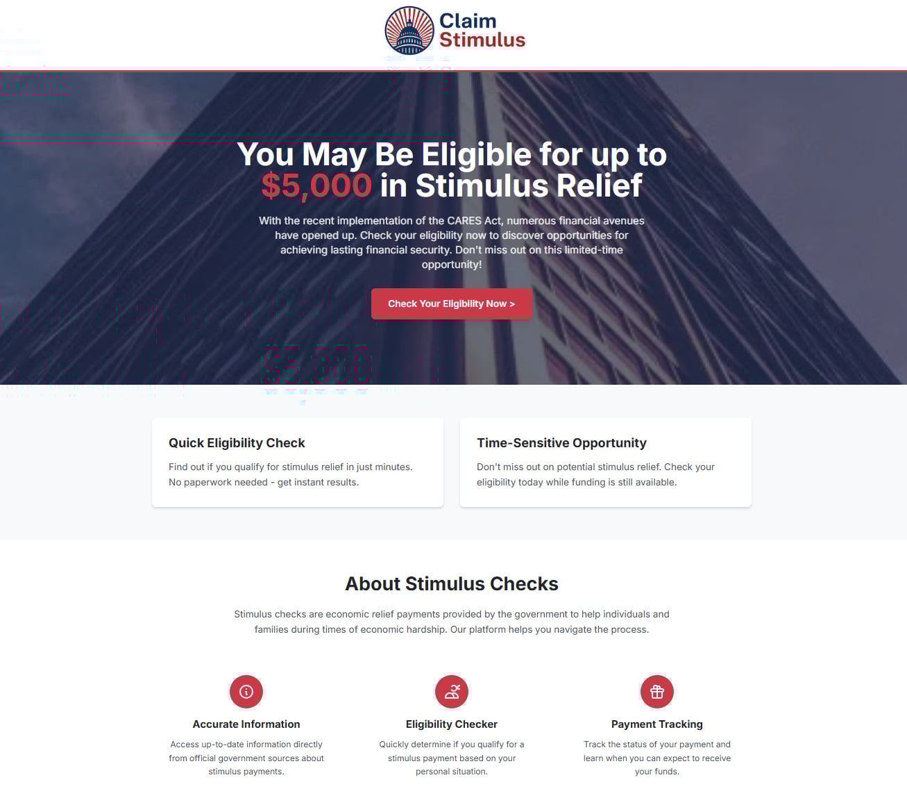 Stimclaim.com Scam Exposed: How This Fake Stimulus Check Site Tricks Users