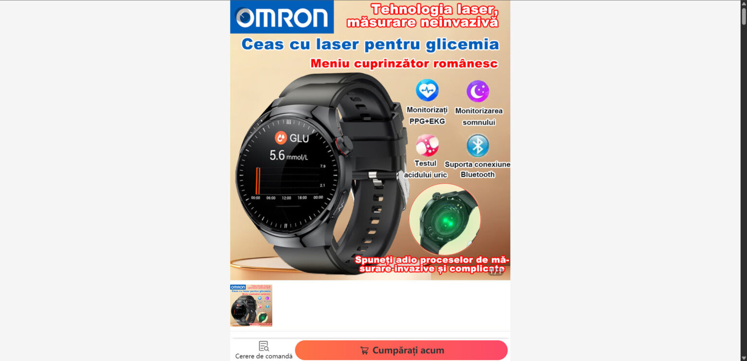 Omron Non-Invasive Glucose Monitoring Watch Scam Exposed