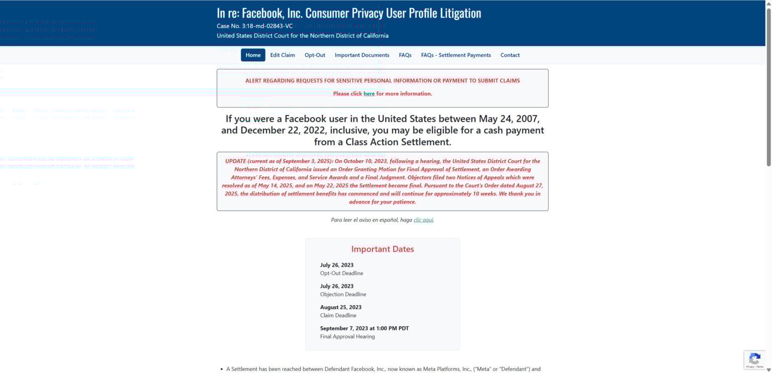 Facebook Privacy Settlement 2025: Payout Dates, Amounts, And How To Claim