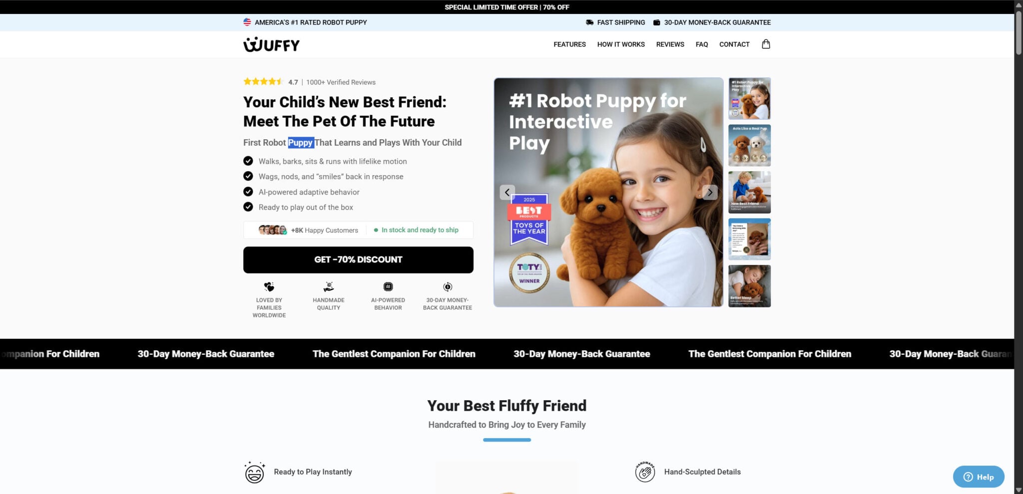 Wuffy Robot Puppy Review - Fake AI Dog From GetWuffy.com
