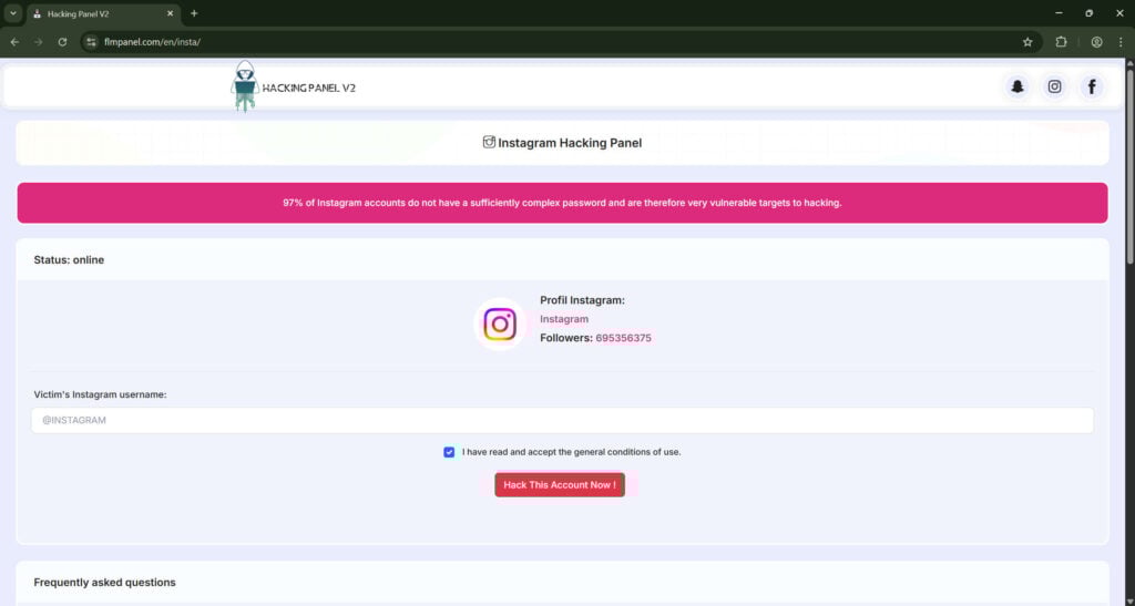 Instagram Hacking Panel Scam Exposed - Full Investigation