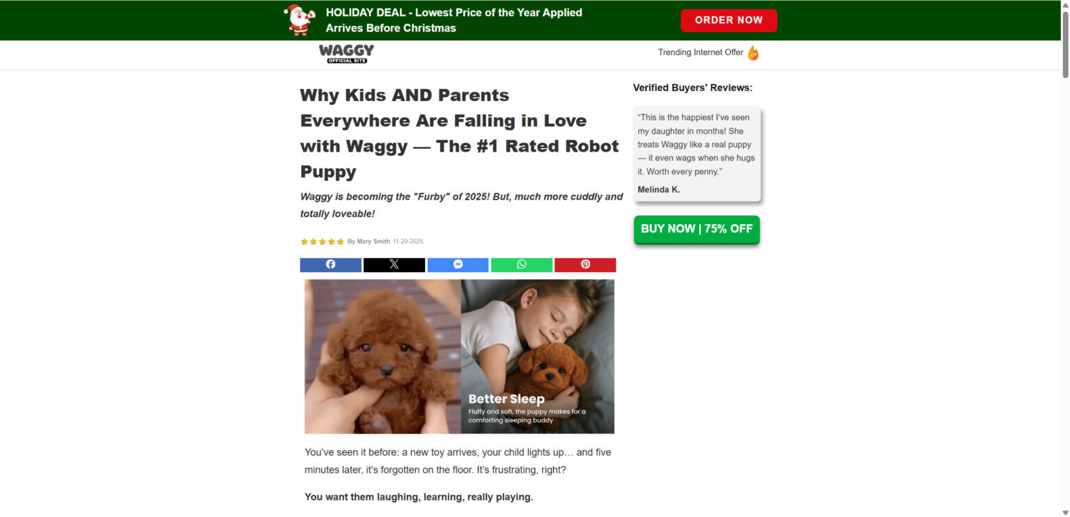 Waggy AI Robot Puppy Scam Exposed: What Parents Really Get After Paying Up
