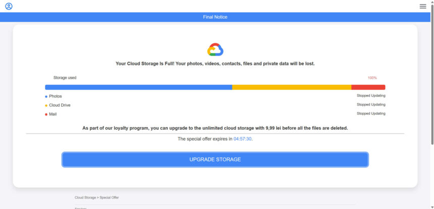 Bewar The FAKE "Your Cloud Storage Is Full" Alert (Scam EXPOSED)