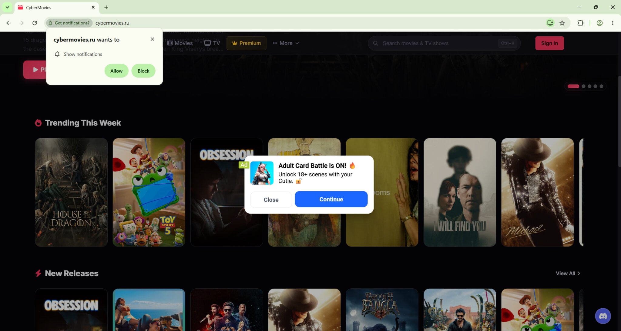 Cybermovies.ru Review: Free Movies Or Dangerous Ad Trap?